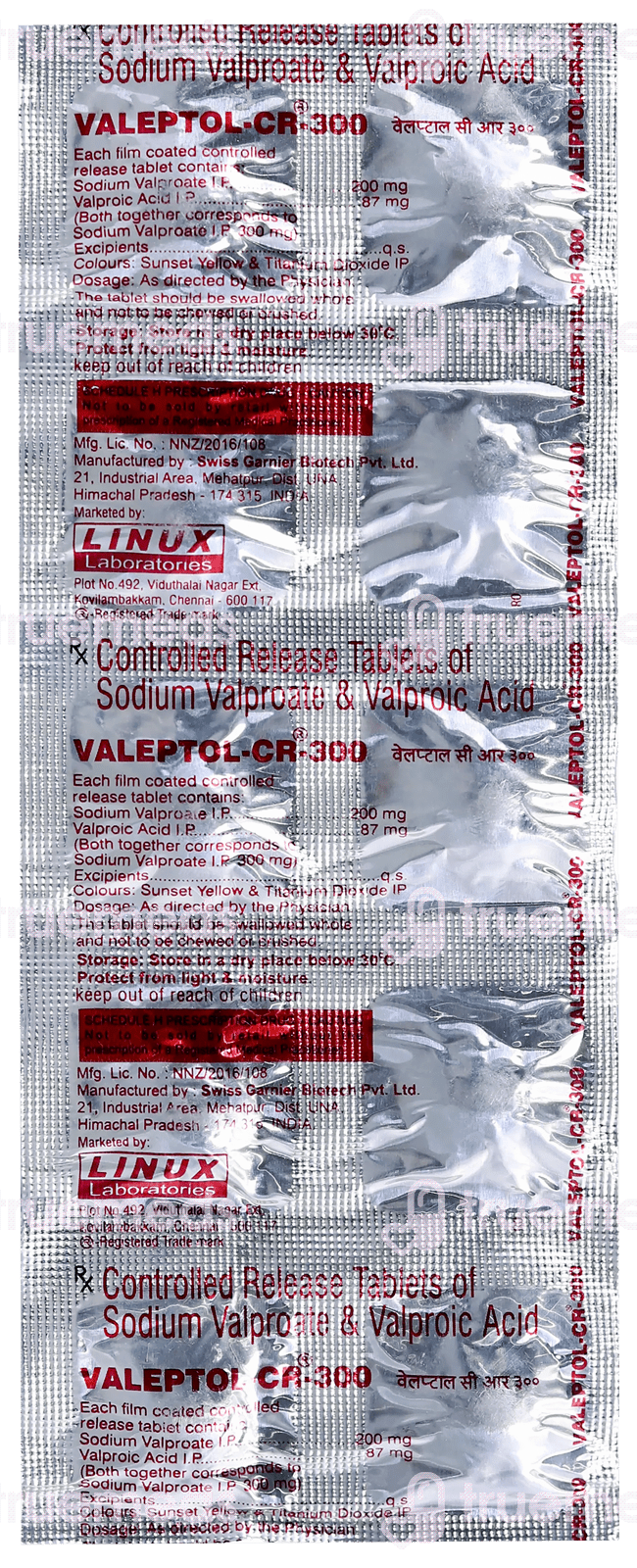 Valeptol Cr 300 Tablet 10: Uses, Side Effects, Price & Substitutes