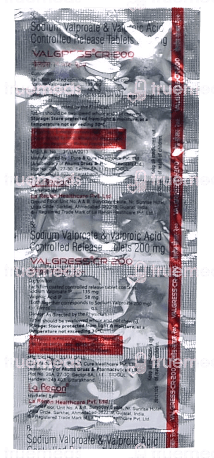 Valgress Cr 200 Tablet 10: Uses, Side Effects, Price & Substitutes