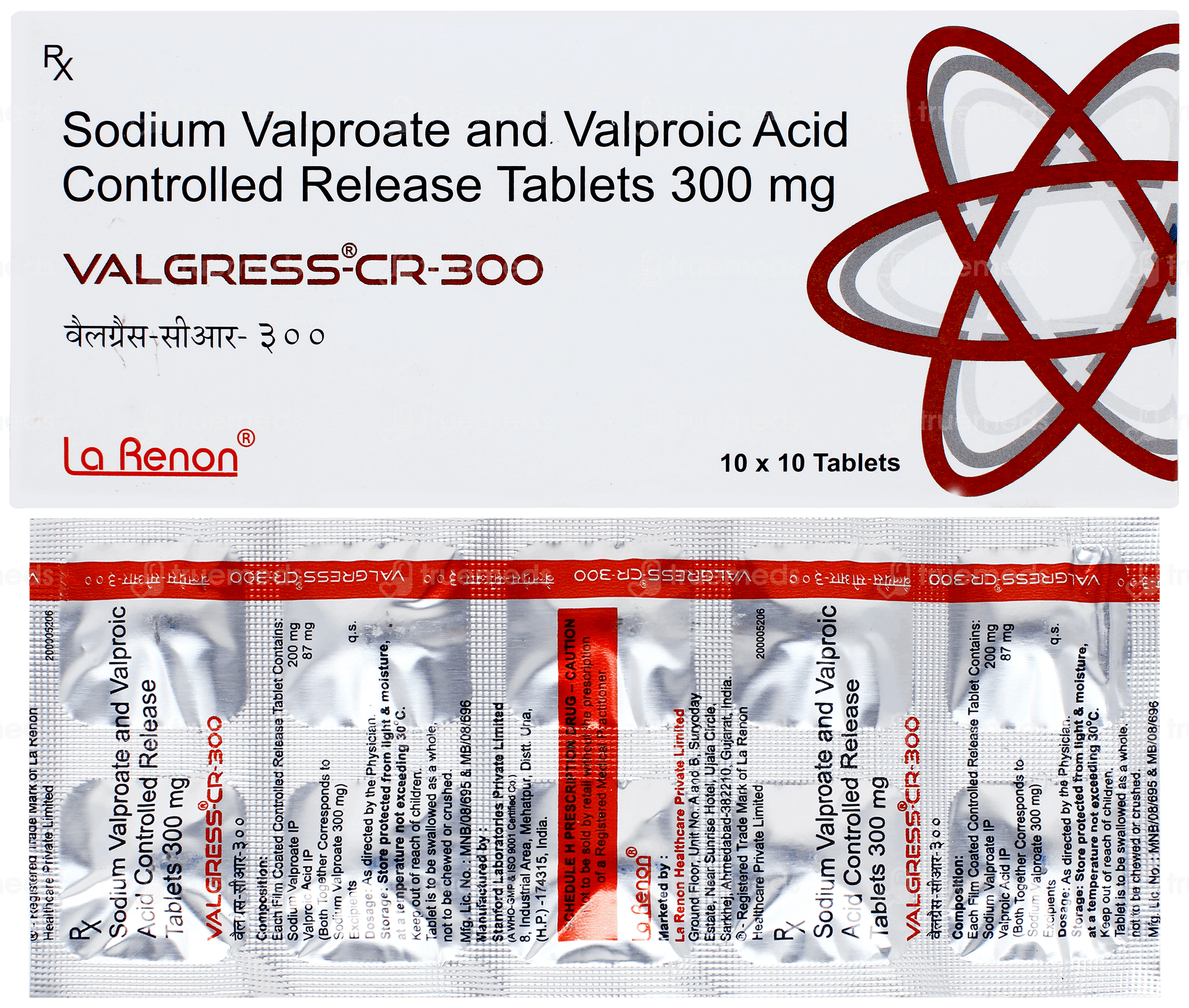 Valgress Cr 300 Tablet 10: Uses, Side Effects, Price & Substitutes