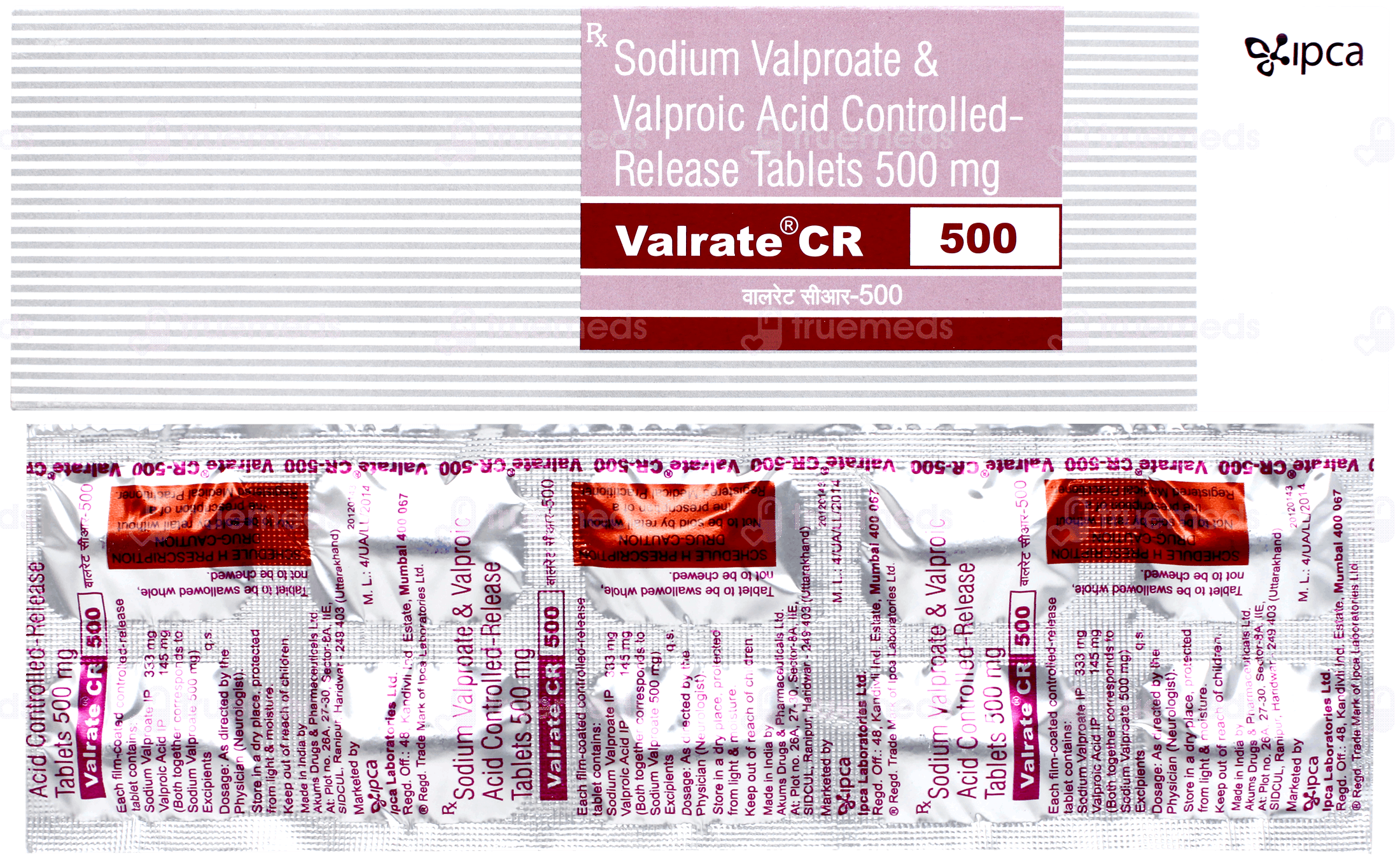 Valrate Cr 500 Tablet 10: Uses, Side Effects, Price & Substitutes