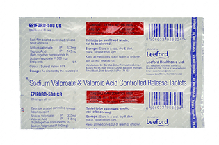 Epiford 500 Mg Tablet Cr 10 - Uses, Side Effects, Dosage, Price | Truemeds