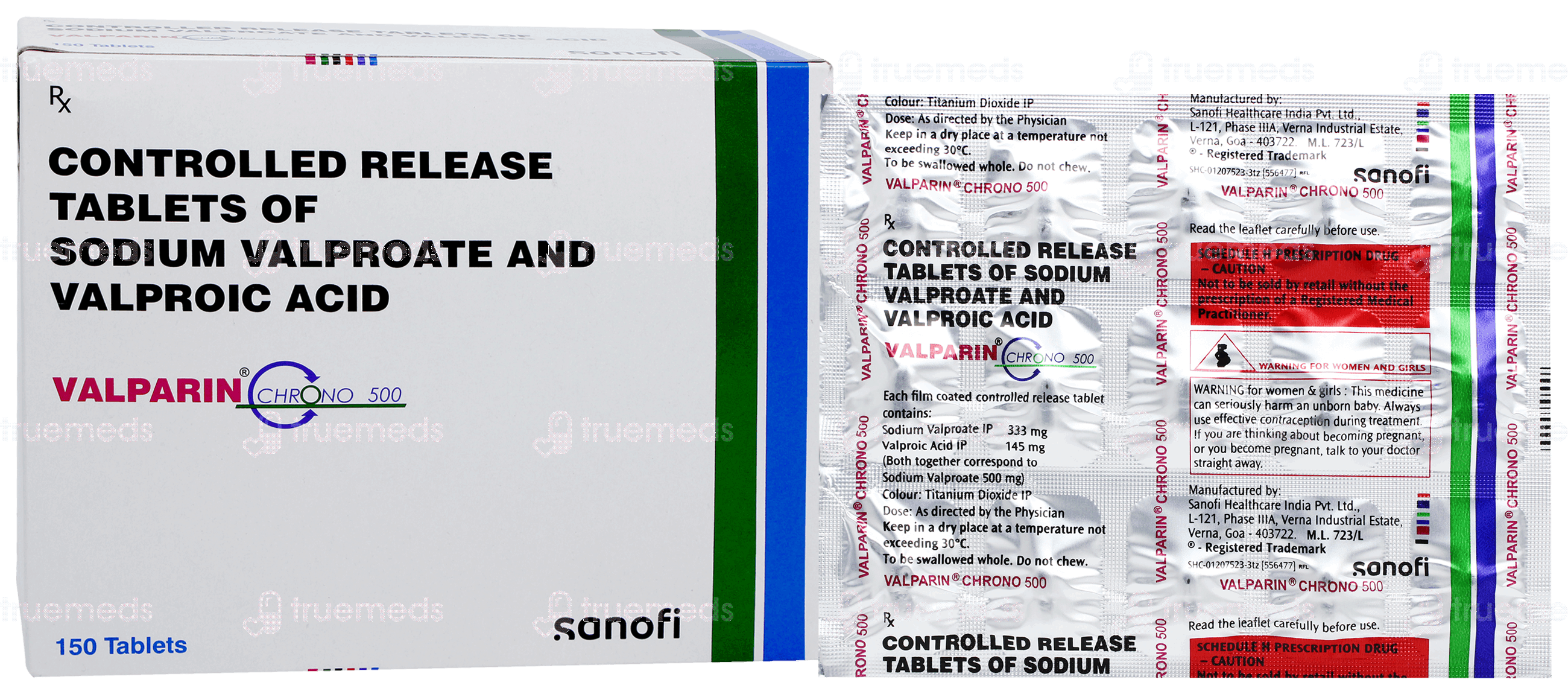 Valparin Chrono 500 Tablet 15: Uses, Side Effects, Price & Substitutes