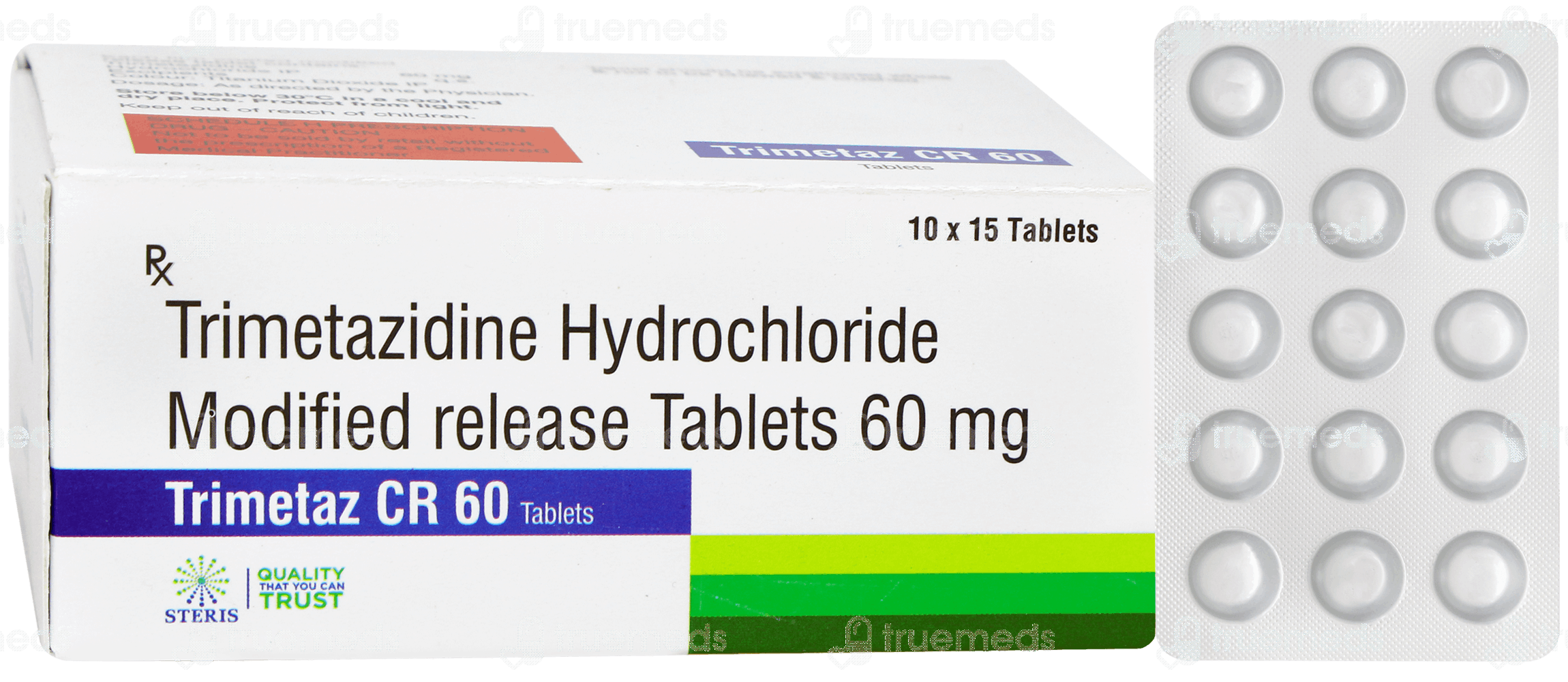 Trimetaz Cr 60 Mg Tablet 15 - Uses, Side Effects, Dosage, Price | Truemeds