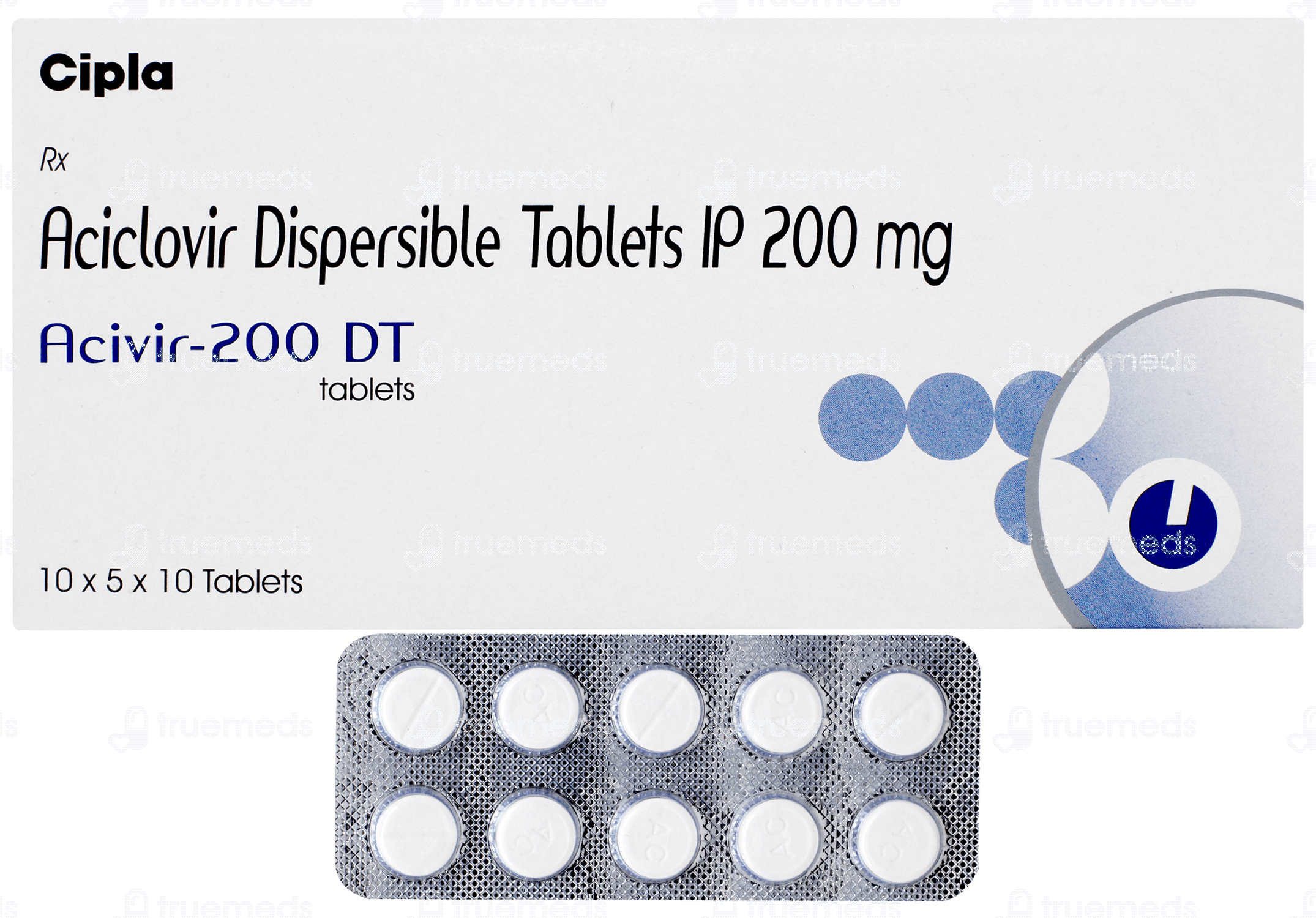 Acivir 200 MG | Order Acivir 200 MG Tablet Dt Online at Truemeds