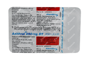 Azithral 250mg DT Tablet: Uses, Side Effects, Price & Substitutes