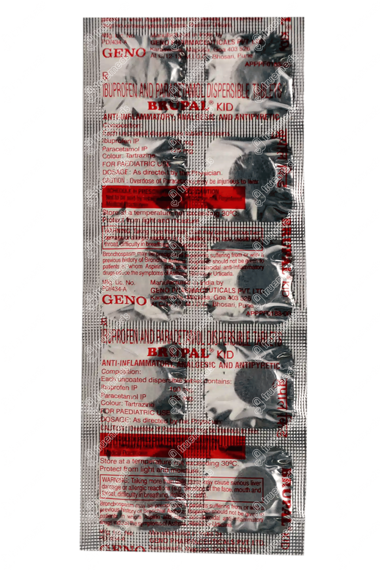 Brupal Kid 100/125 MG | Order Brupal Kid 100/125 MG Tablet Dt Online at ...