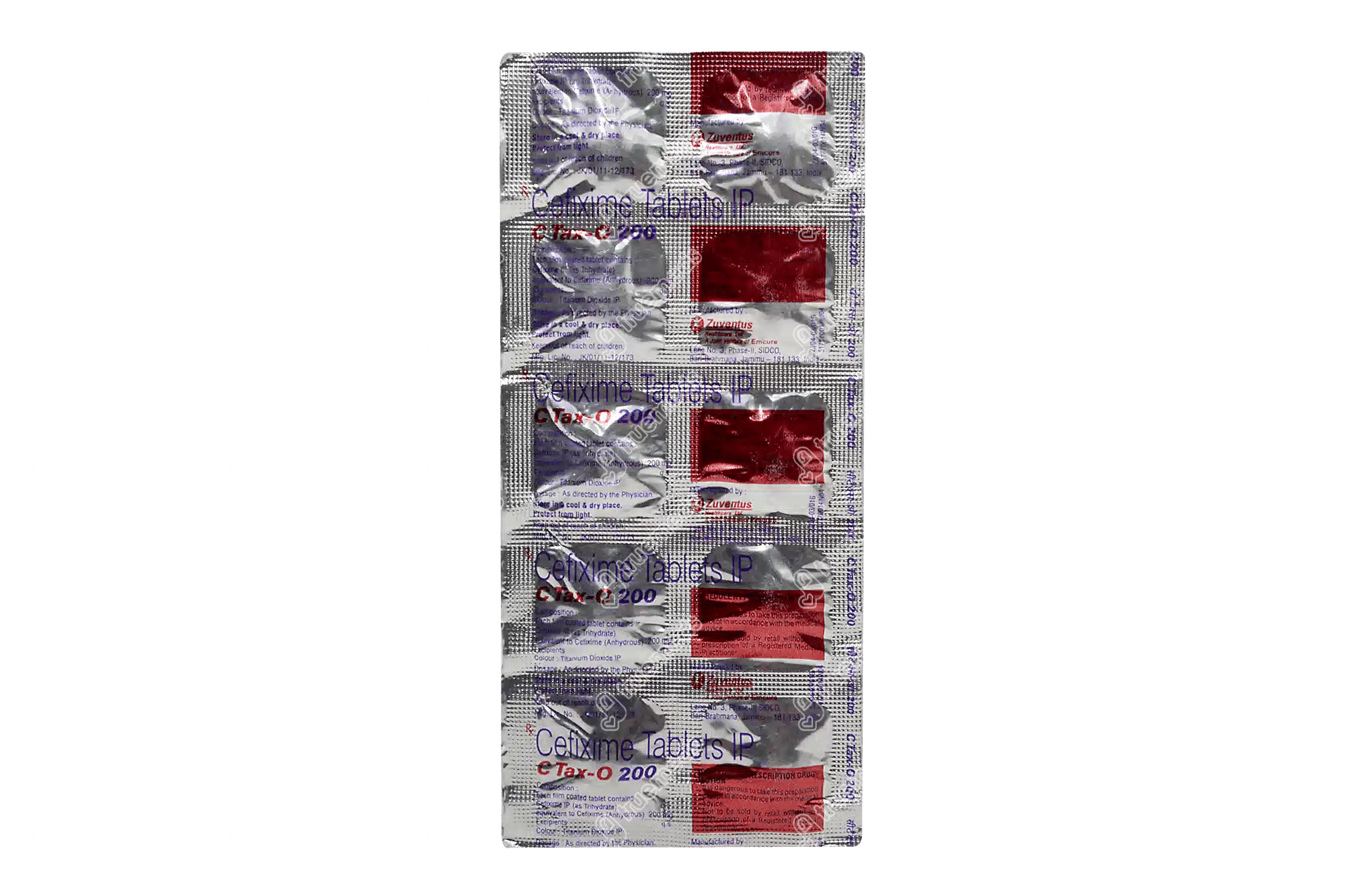 C Tax O 200 Mg Tablet: Uses, Side Effects, Price & Substitutes