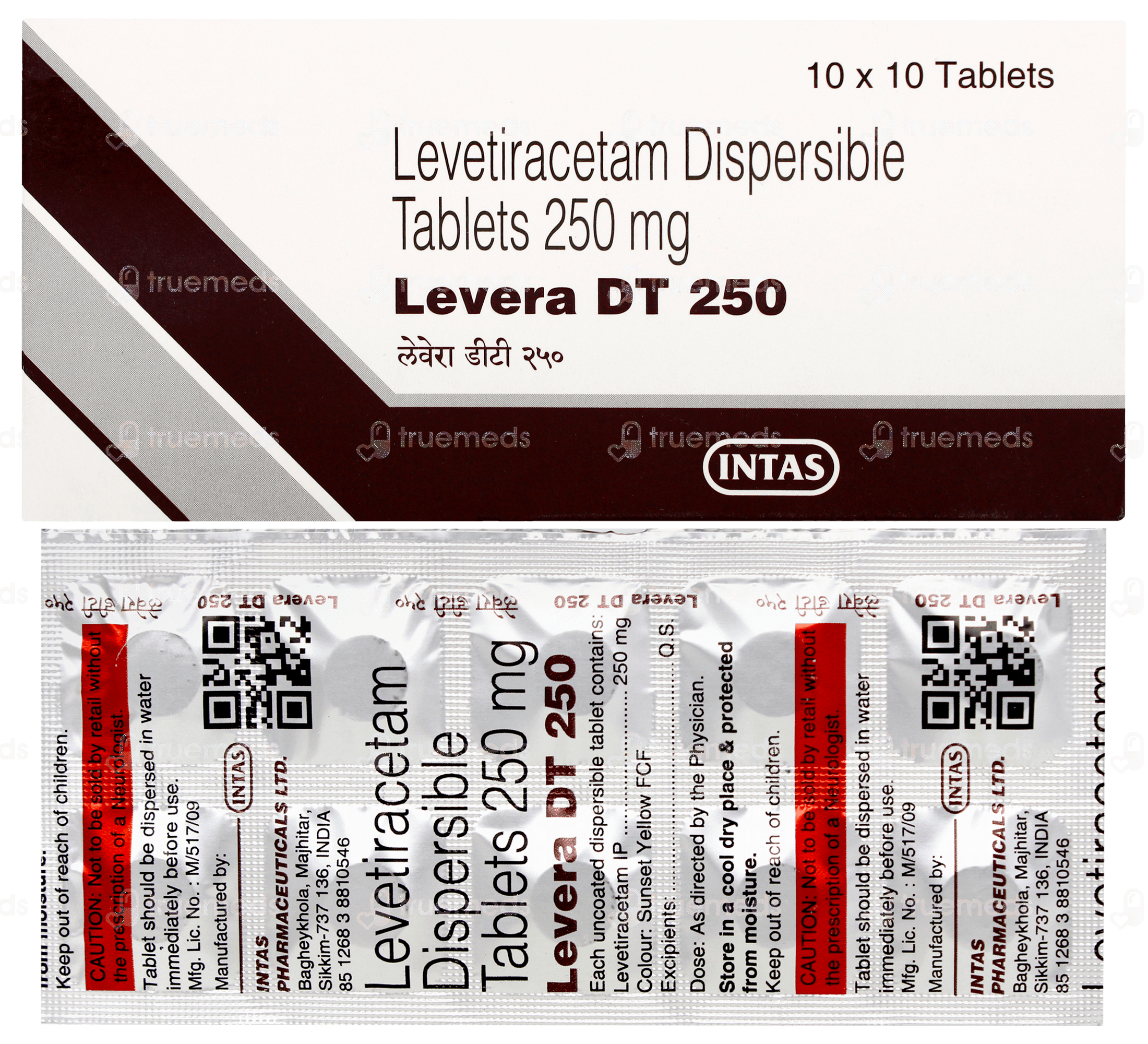Levera Dt 250 Tablet 10: Uses, Side Effects, Price & Substitutes
