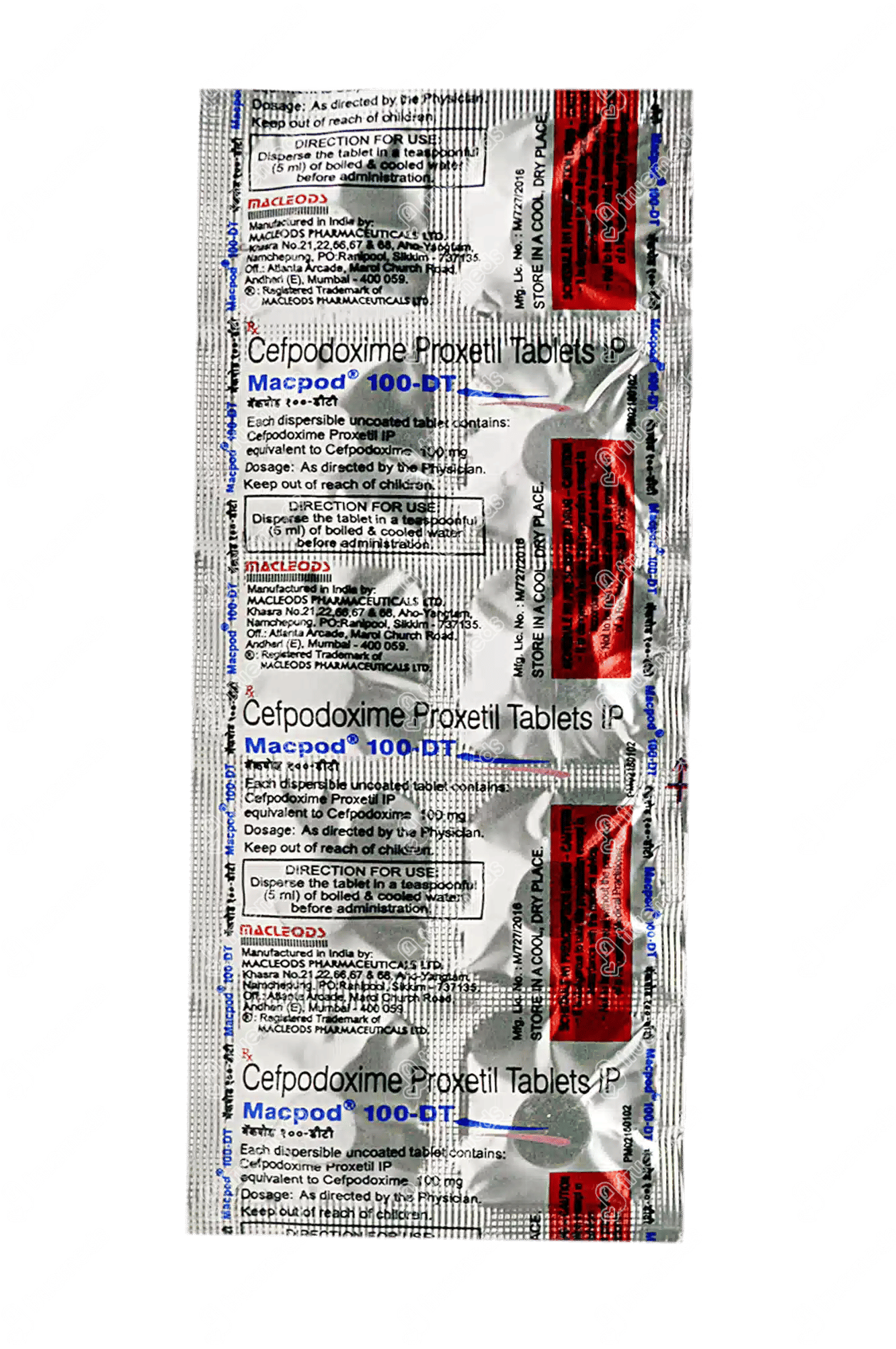 Macpod 100 Mg Tablet Dt 10: Uses, Side Effects, Price & Substitutes