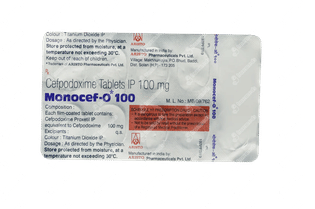 Monocef O 100 Mg Tablet 10: Uses, Side Effects, Price & Substitutes