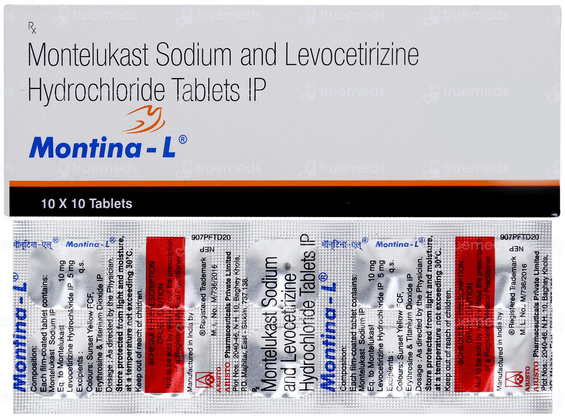 Montina L Tablet: Uses, Side Effects, Price & Substitutes