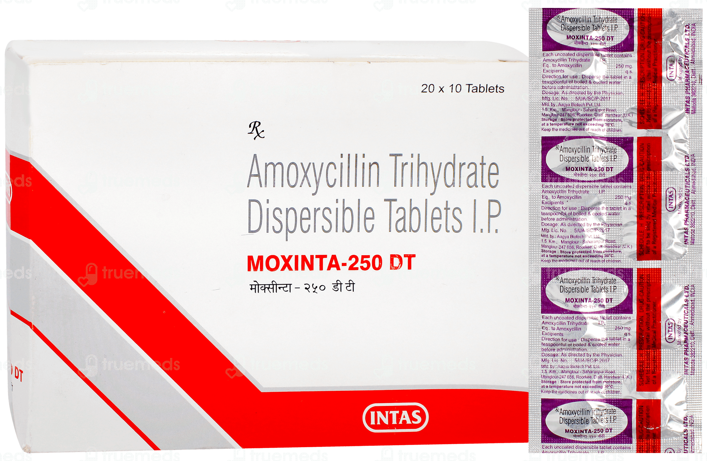Moxinta 250 Dt Tablet 10: Uses, Side Effects, Price & Substitutes