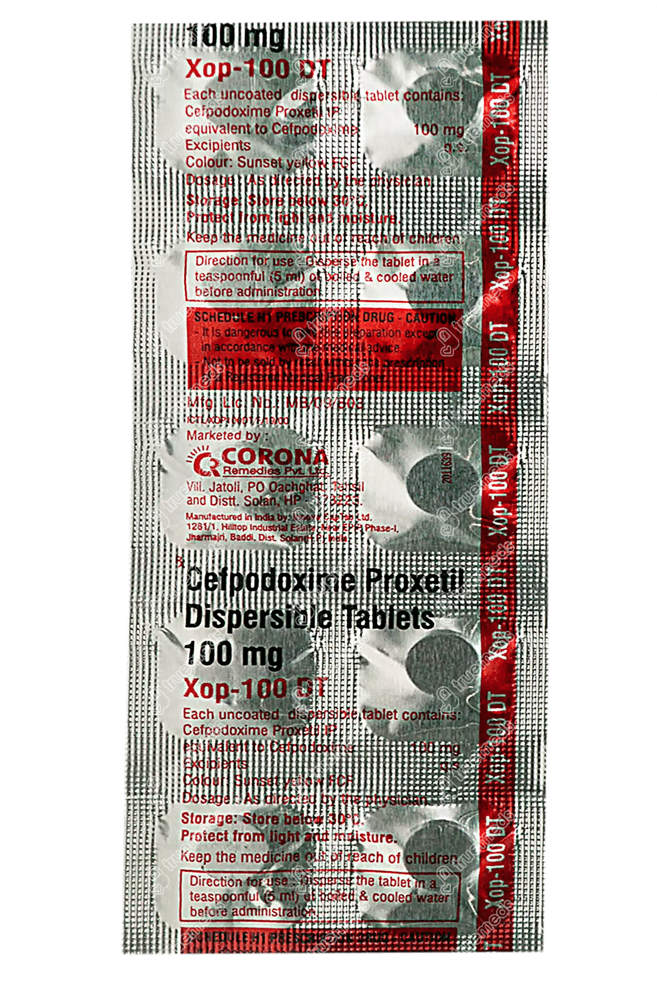 Xop 100 Mg Tablet Dt 10: Uses, Side Effects, Price & Substitutes