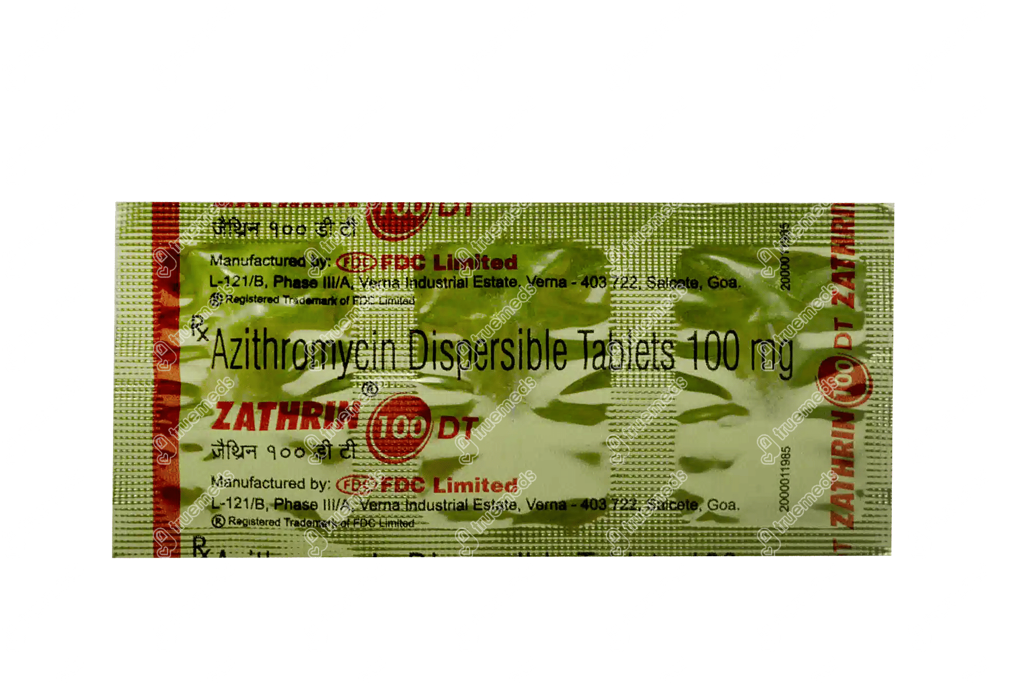 Zathrin 100 MG Tablet dt: Uses, Side Effects, Price & Substitutes