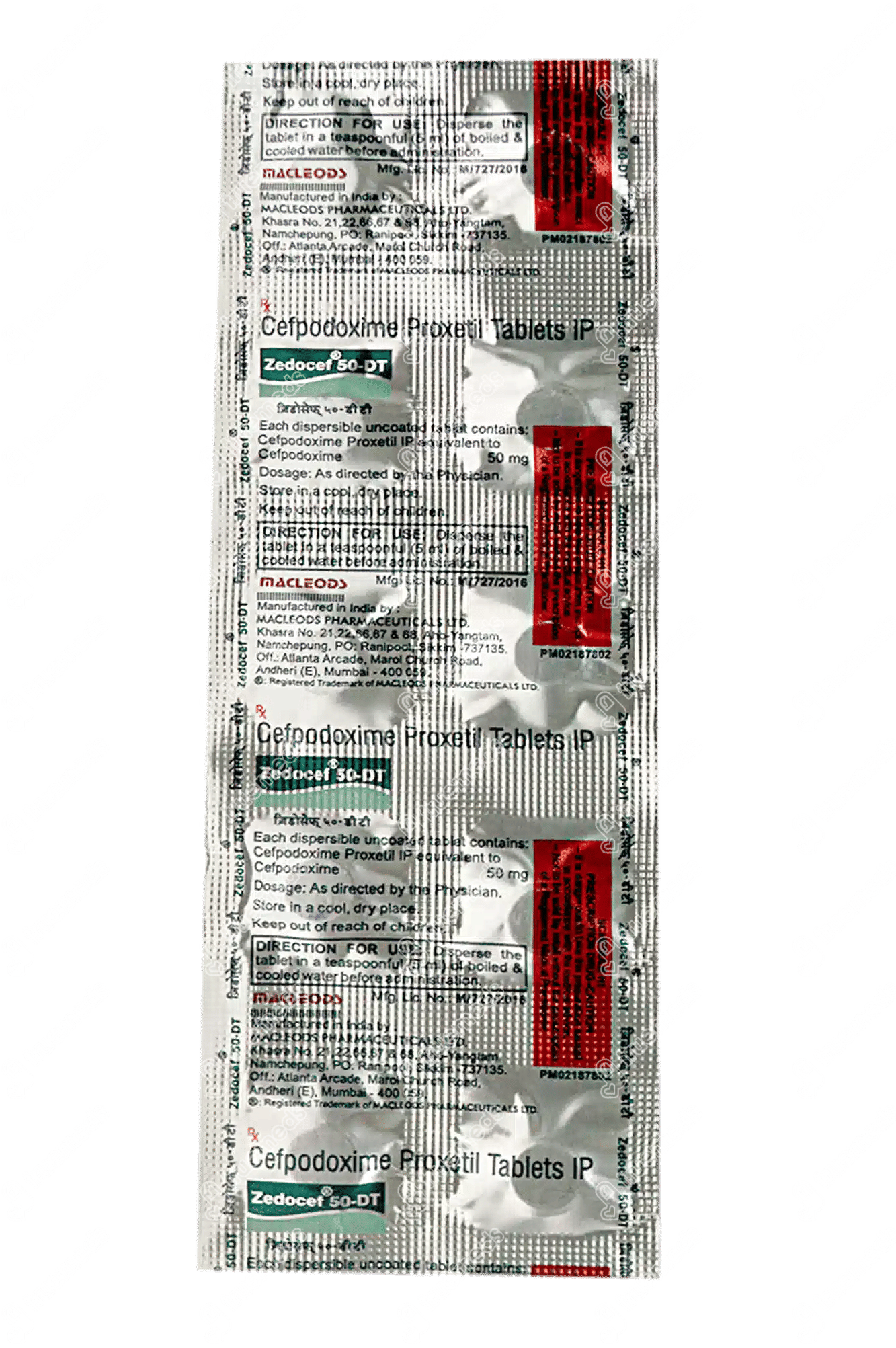 Zedocef 50 Mg Tablet Dt 10: Uses, Side Effects, Price & Substitutes