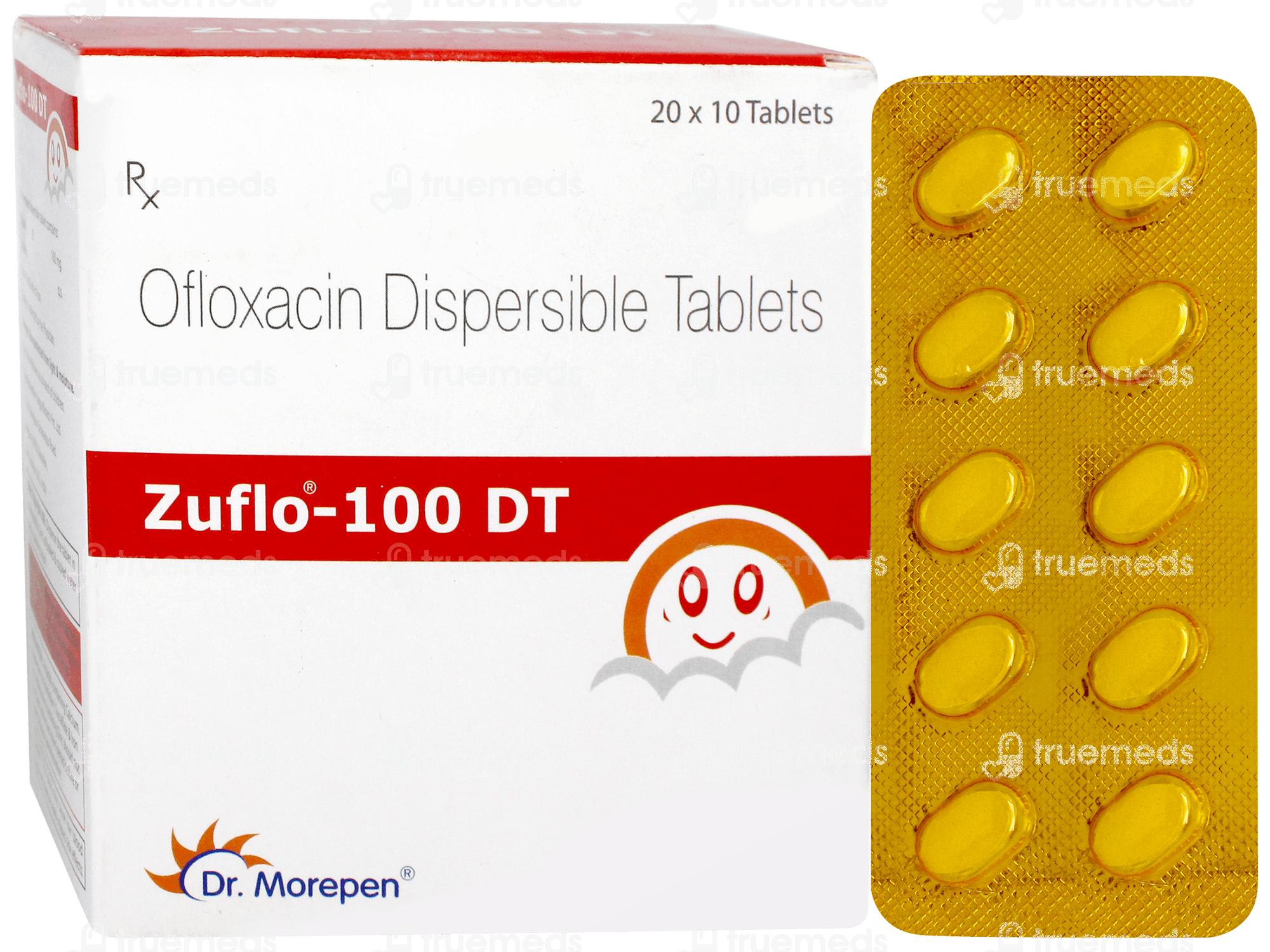 Zuflo 100 Dt Tablet 10 - Uses, Side Effects, Dosage, Price | Truemeds