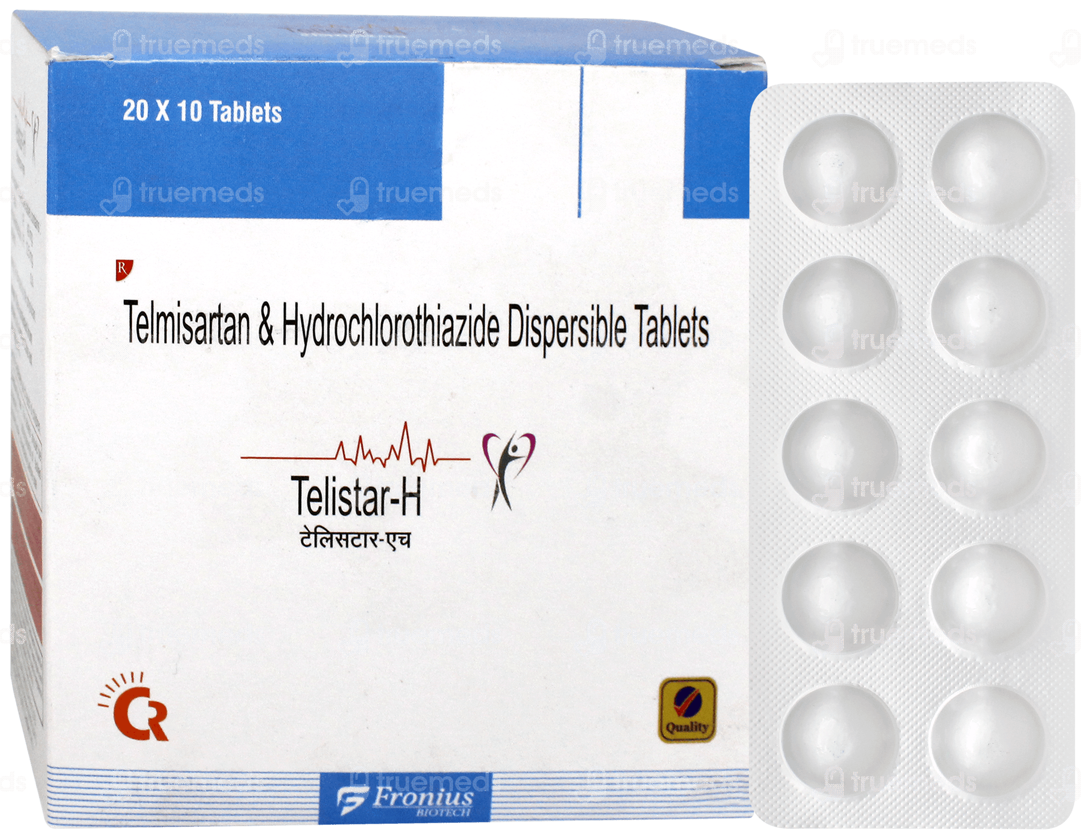 Telistar H Tablet 10 - Uses, Side Effects, Dosage, Price | Truemeds