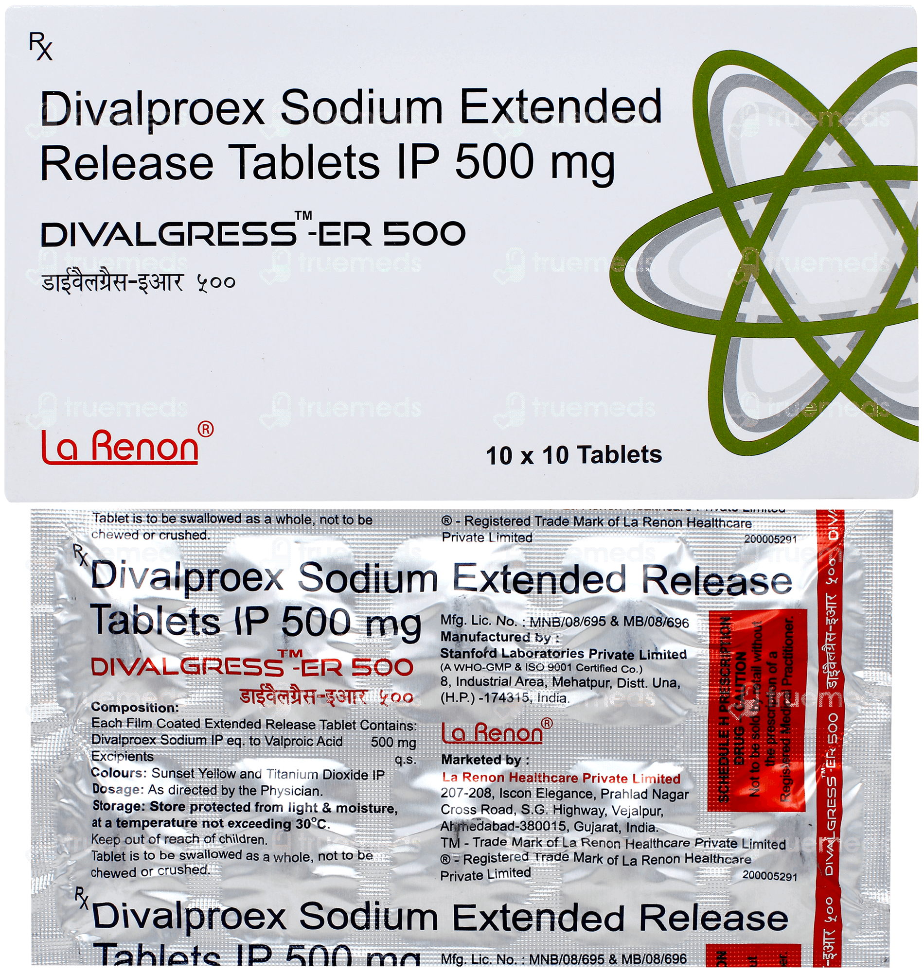 Divalgress Er 500 Tablet 10: Uses, Side Effects, Price & Substitutes