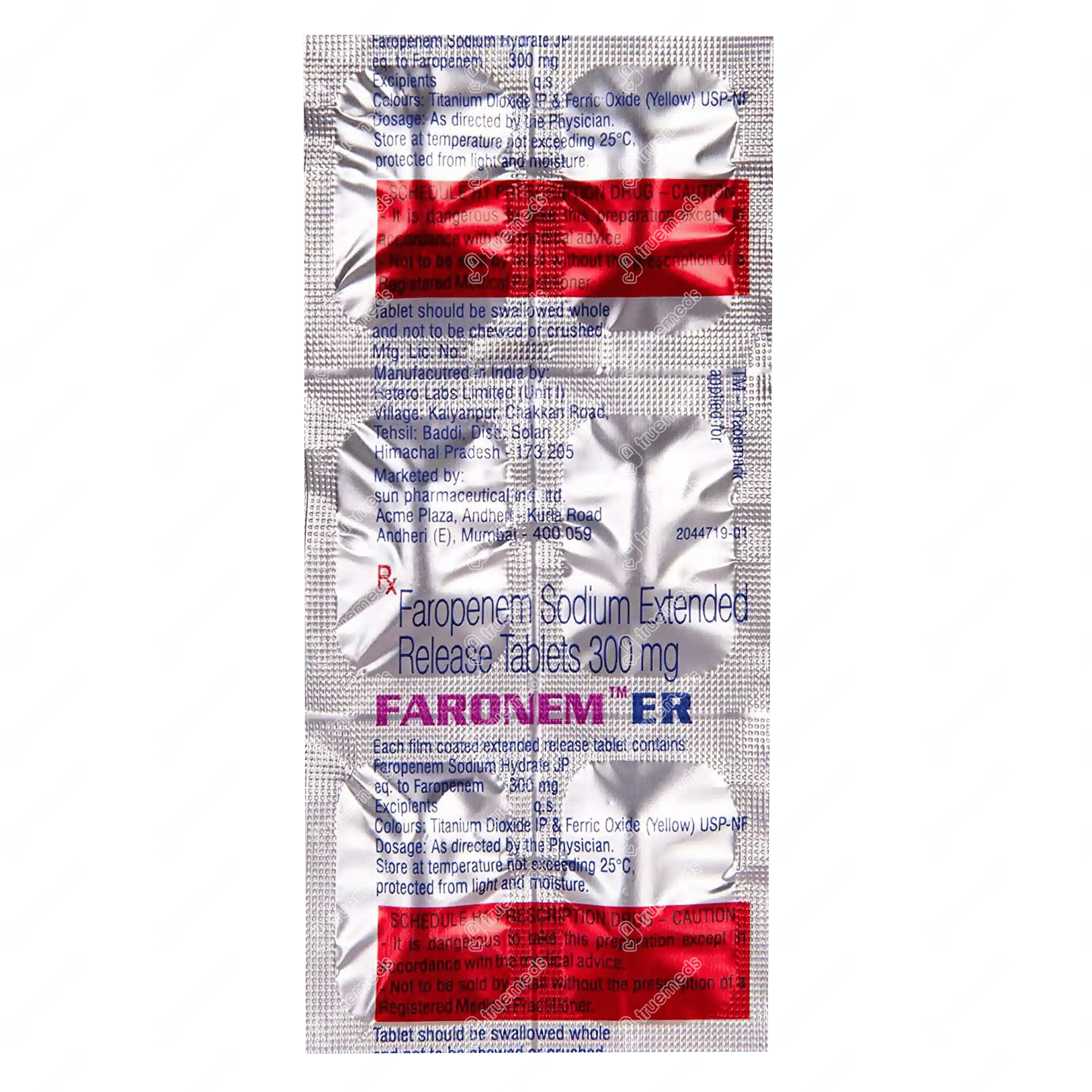Faronem 300 MG Er | Order Faronem 300 MG Tablet Er Online at Truemeds
