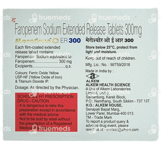 Merosure O 300 MG Er | Order Merosure O 300 MG Tablet Er Online at Truemeds