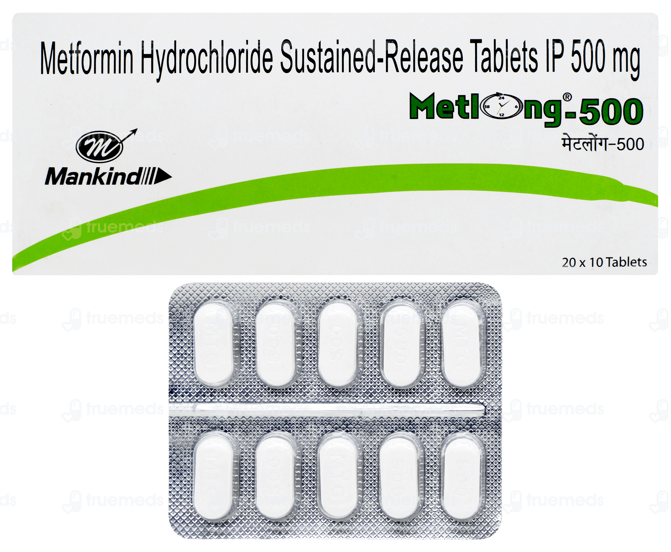 Metlong 500 Tablet 10: Uses, Side Effects, Price & Substitutes