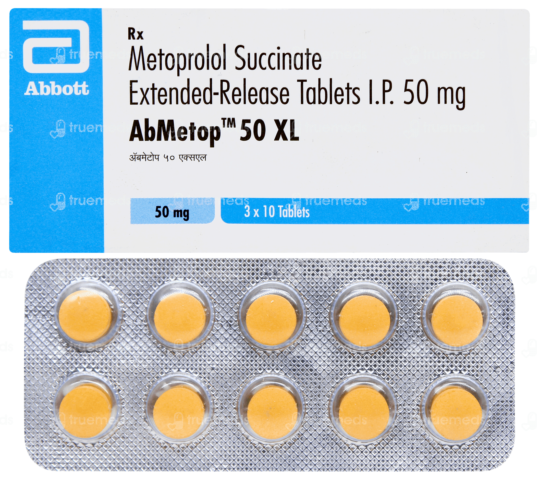 Abmetop 50 Xl Tablet 10: Uses, Side Effects, Price & Substitutes