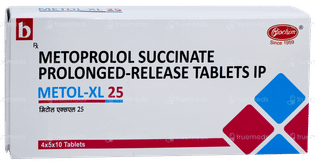 Metol Xl 25 Mg Tablet 10 - Uses, Side Effects, Dosage, Price | Truemeds