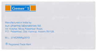 Gemer 1 Tablet 15: Uses, Side Effects, Price & Substitutes