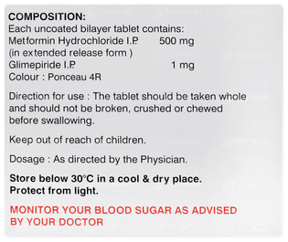 Gluconorm G1 Tablet 15: Uses, Side Effects, Price & Substitutes