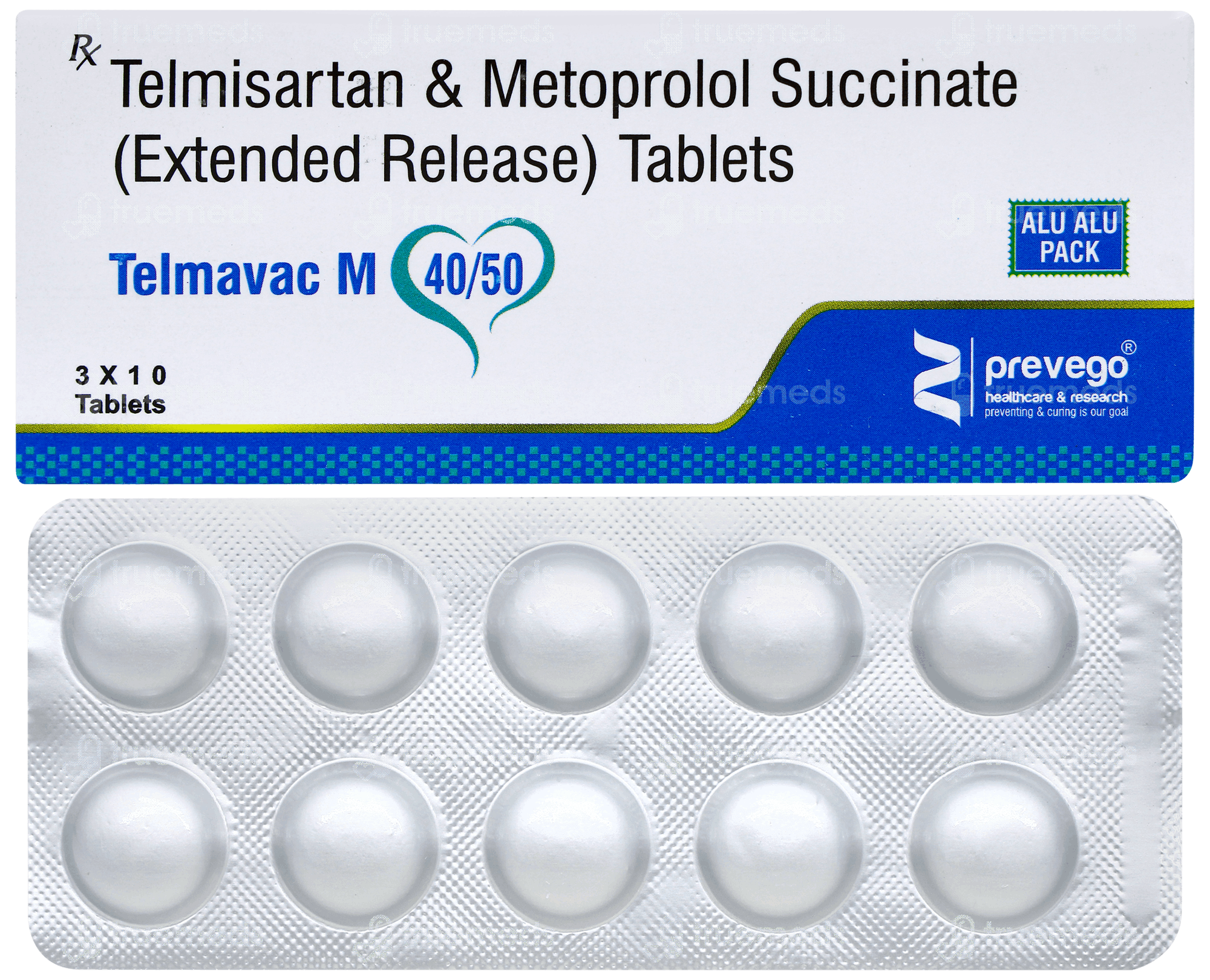 Telmavac M 40/50 Tablet 10: Uses, Side Effects, Price & Substitutes