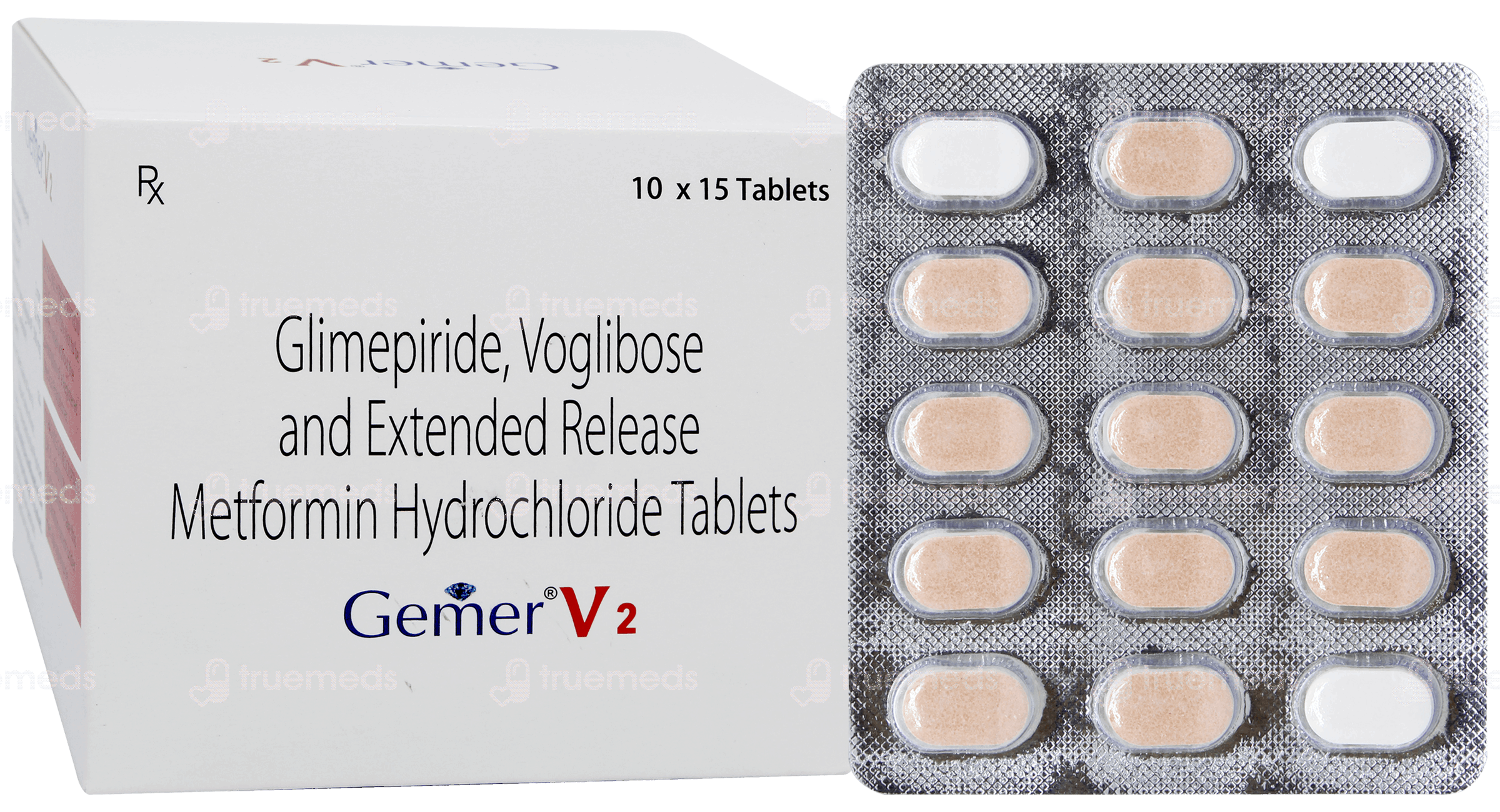 Gemer V 2 Tablet 15: Uses, Side Effects, Price & Substitutes
