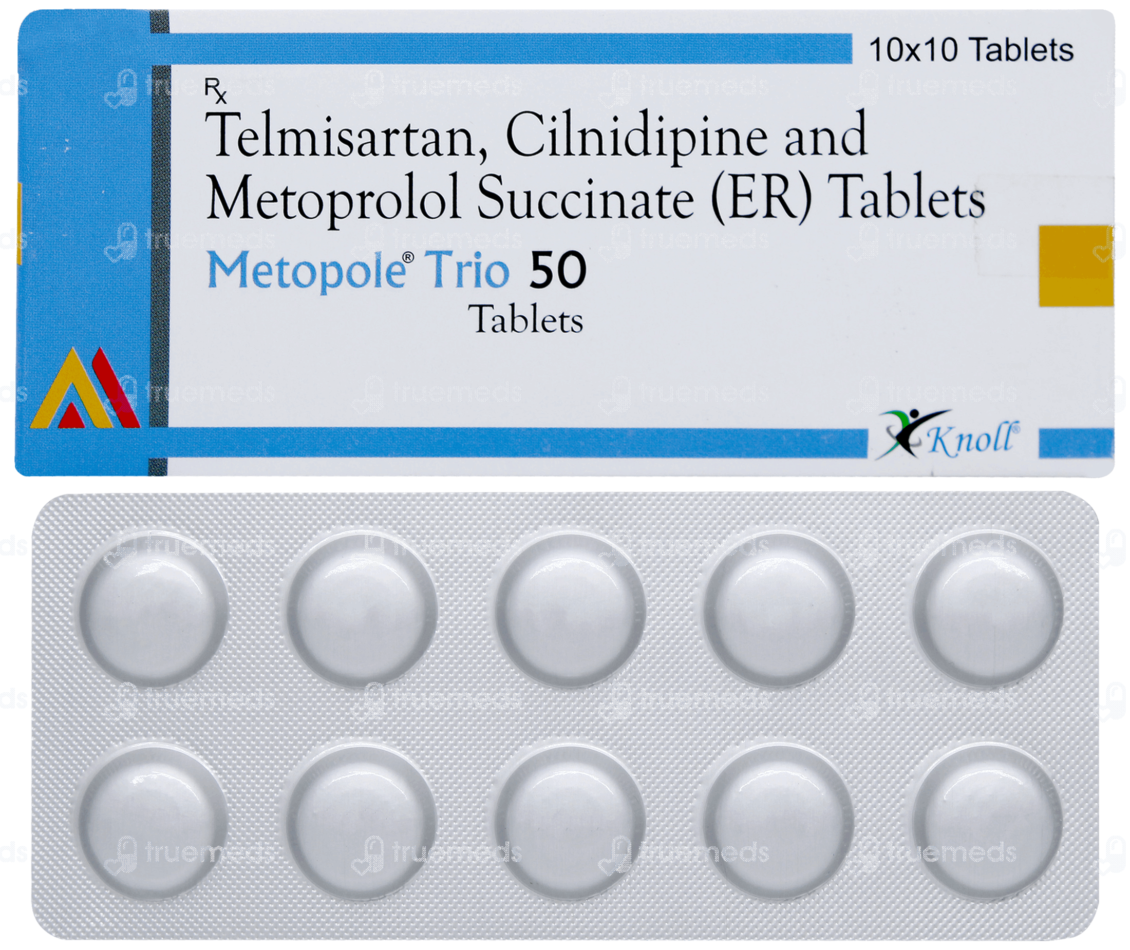 Metopole Trio 50 Tablet: Uses, Side Effects, Price & Substitutes