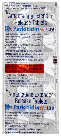 Parkitidin 129 Mg Tablet Er 10 - Uses, Side Effects, Dosage, Price ...