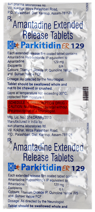 Parkitidin 129 Mg Tablet Er 10 - Uses, Side Effects, Dosage, Price ...