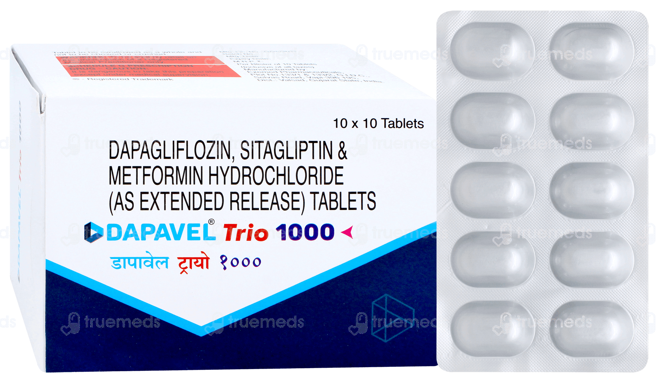 Dapavel Trio 1000 Tablet: Uses, Side Effects, Price & Substitutes