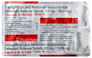 Dapaone M 101000 Tablet Er 10 - Uses, Side Effects, Dosage, Price ...
