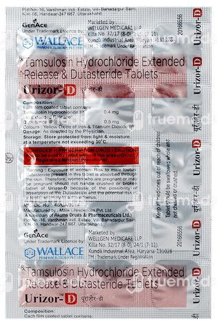Urizor D Tablets Er 15 - Uses, Side Effects, Dosage, Price | Truemeds