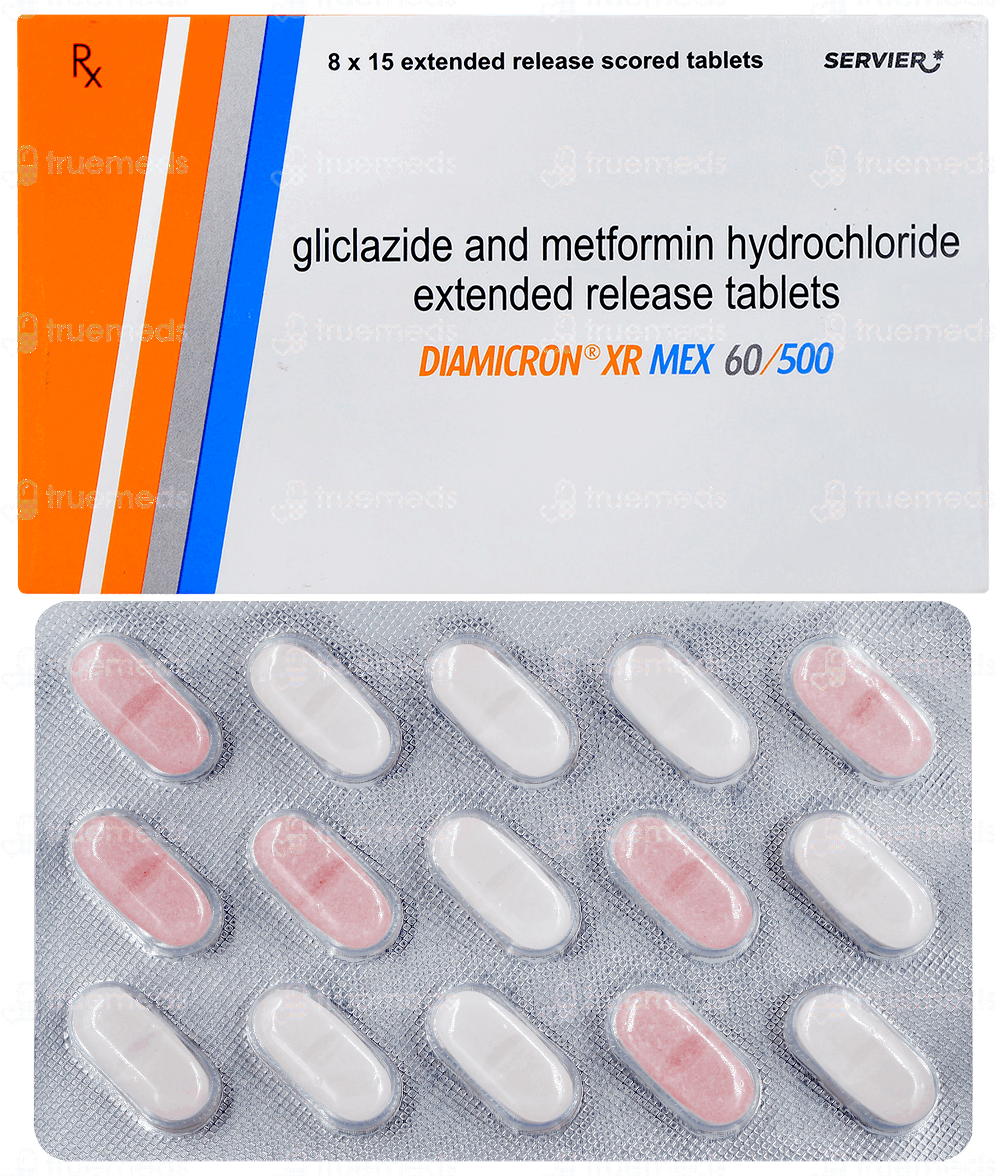 Diamicron Xr Mex 60/500 Tablet 15: Uses, Side Effects, Price & Substitutes