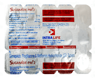 Sugamide Pm 2 Mg Tablet Er 15 - Uses, Side Effects, Dosage, Price ...