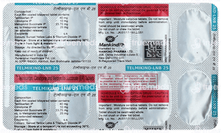Telmikind Lnb 25 Mg Tablet 10 - Uses, Side Effects, Dosage, Price ...