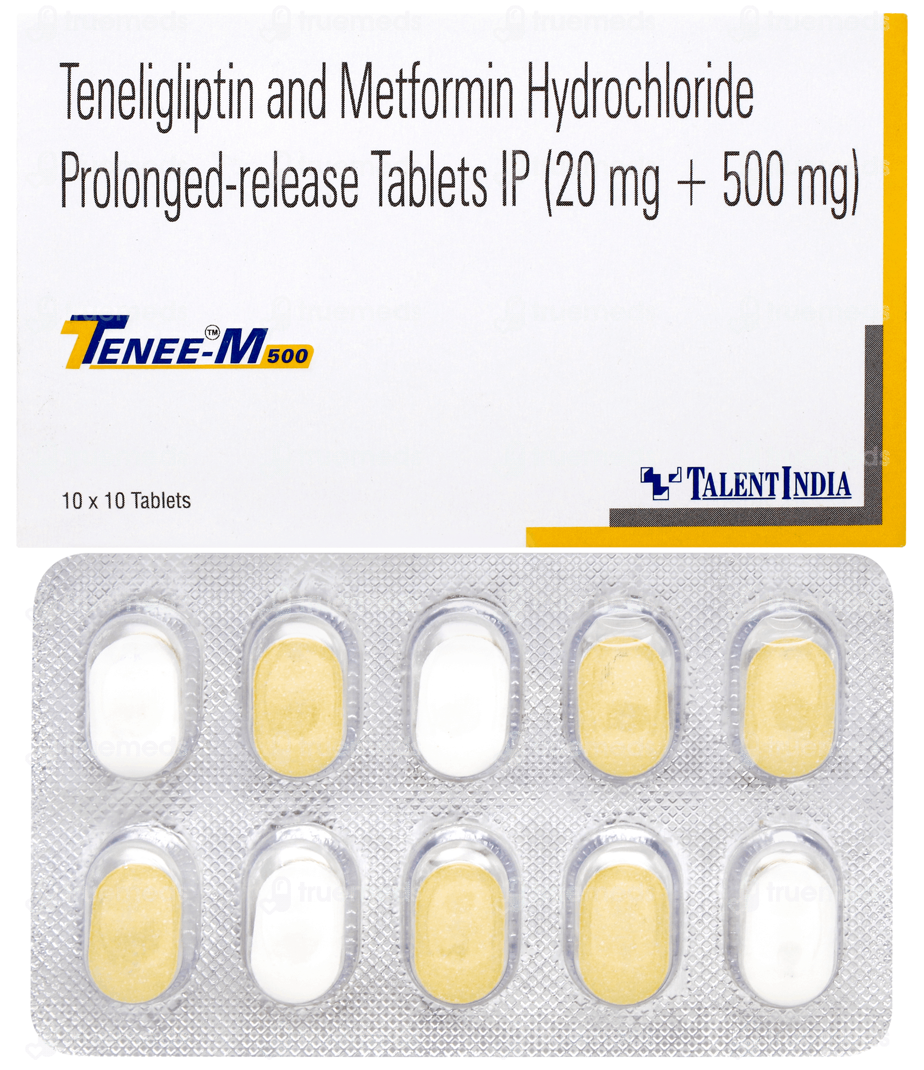 Tenee M 500 Tablet Pr 10: Uses, Side Effects, Price & Substitutes