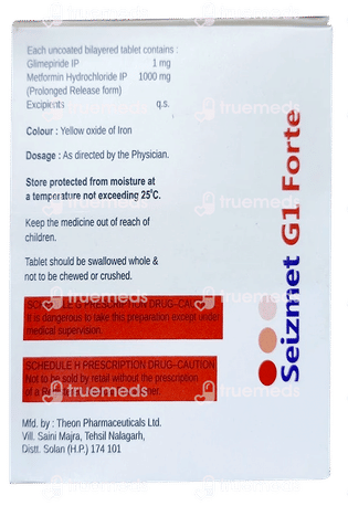 Seizmet G1 Forte Tablet 15: Uses, Side Effects, Price & Substitutes