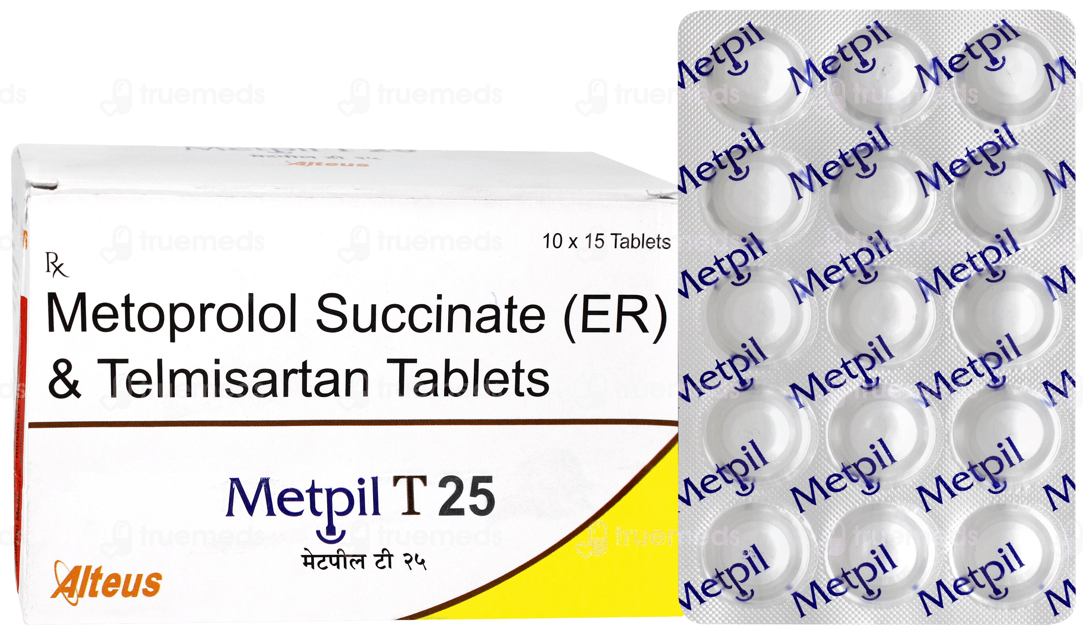Metpil T 25 Mg Tablet 15 - Uses, Side Effects, Dosage, Price | Truemeds