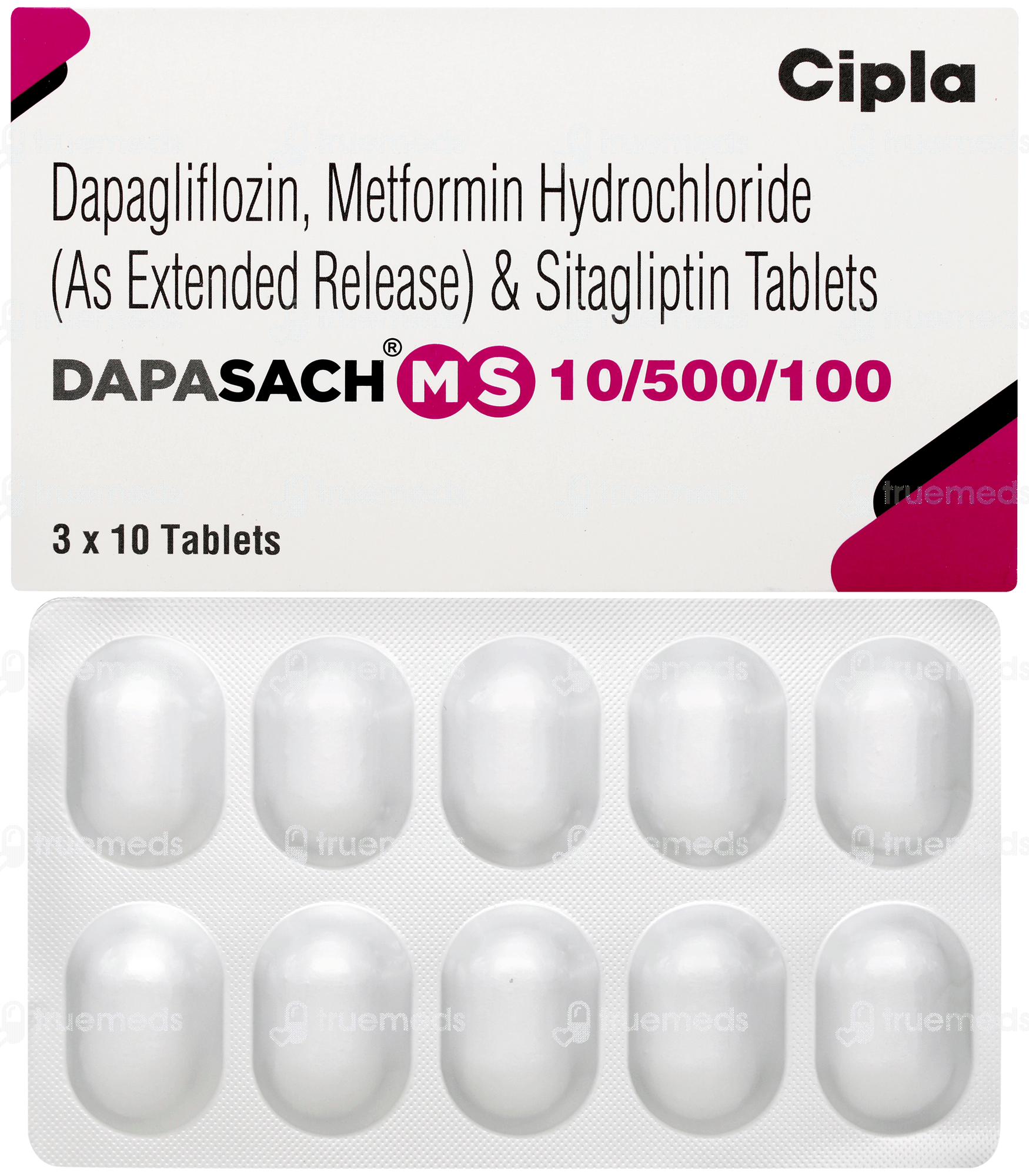 Dapasach Ms 10/500/100 Tablet: Uses, Side Effects, Price & Substitutes