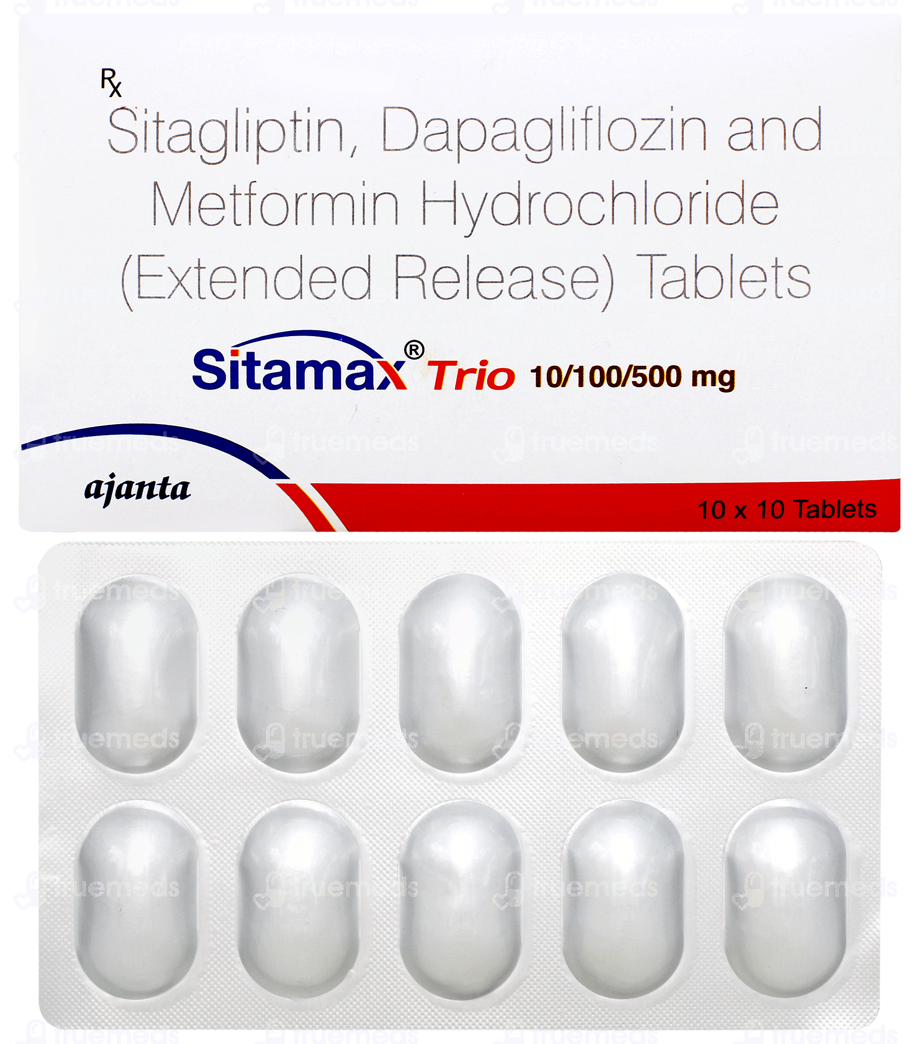 Sitamax Trio 10/100/500 Mg Tablet Er: Uses, Side Effects, Price ...