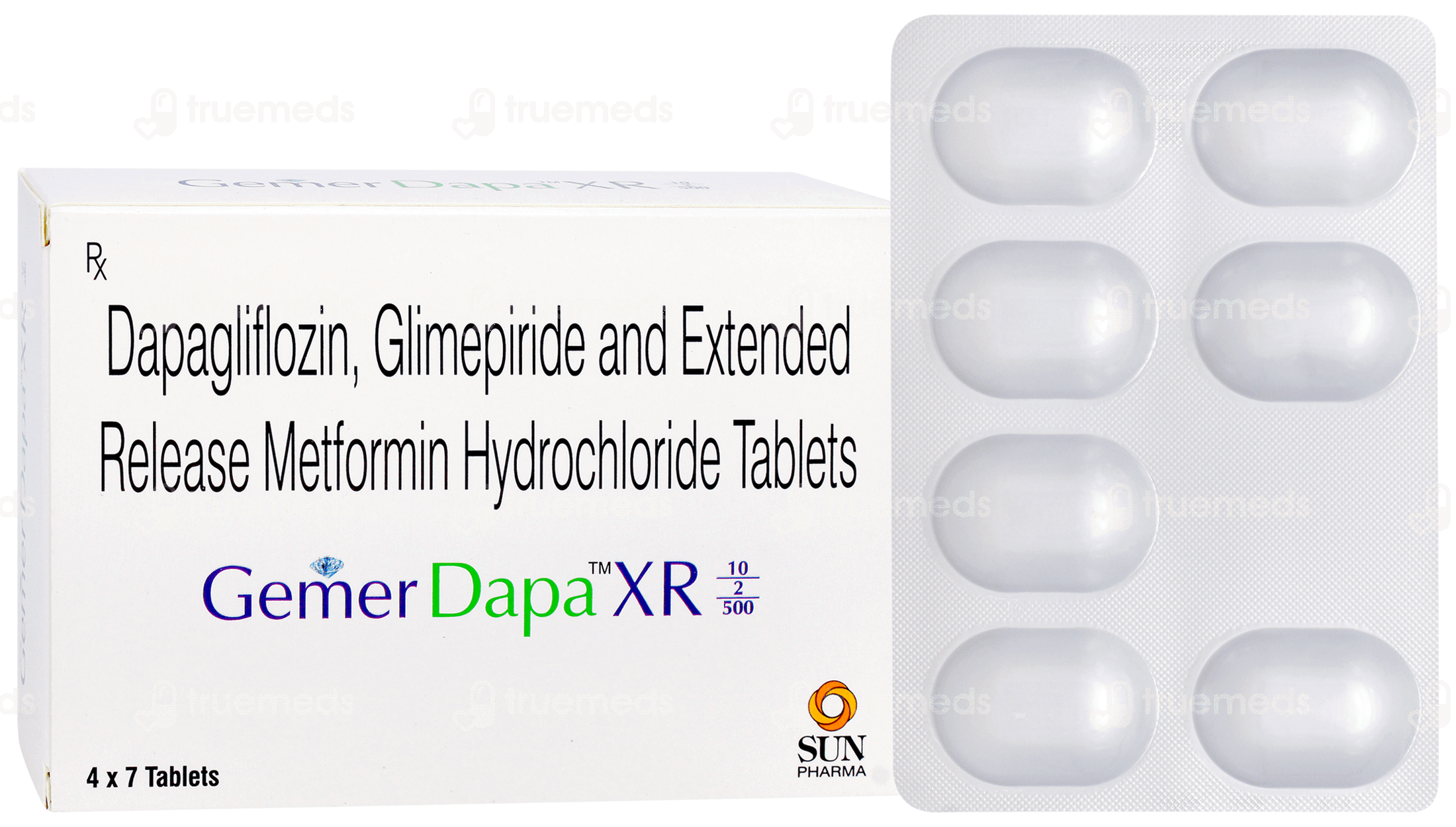 Gemer Dapa Xr 102500 Mg Tablet 7 - Uses, Side Effects, Dosage, Price ...