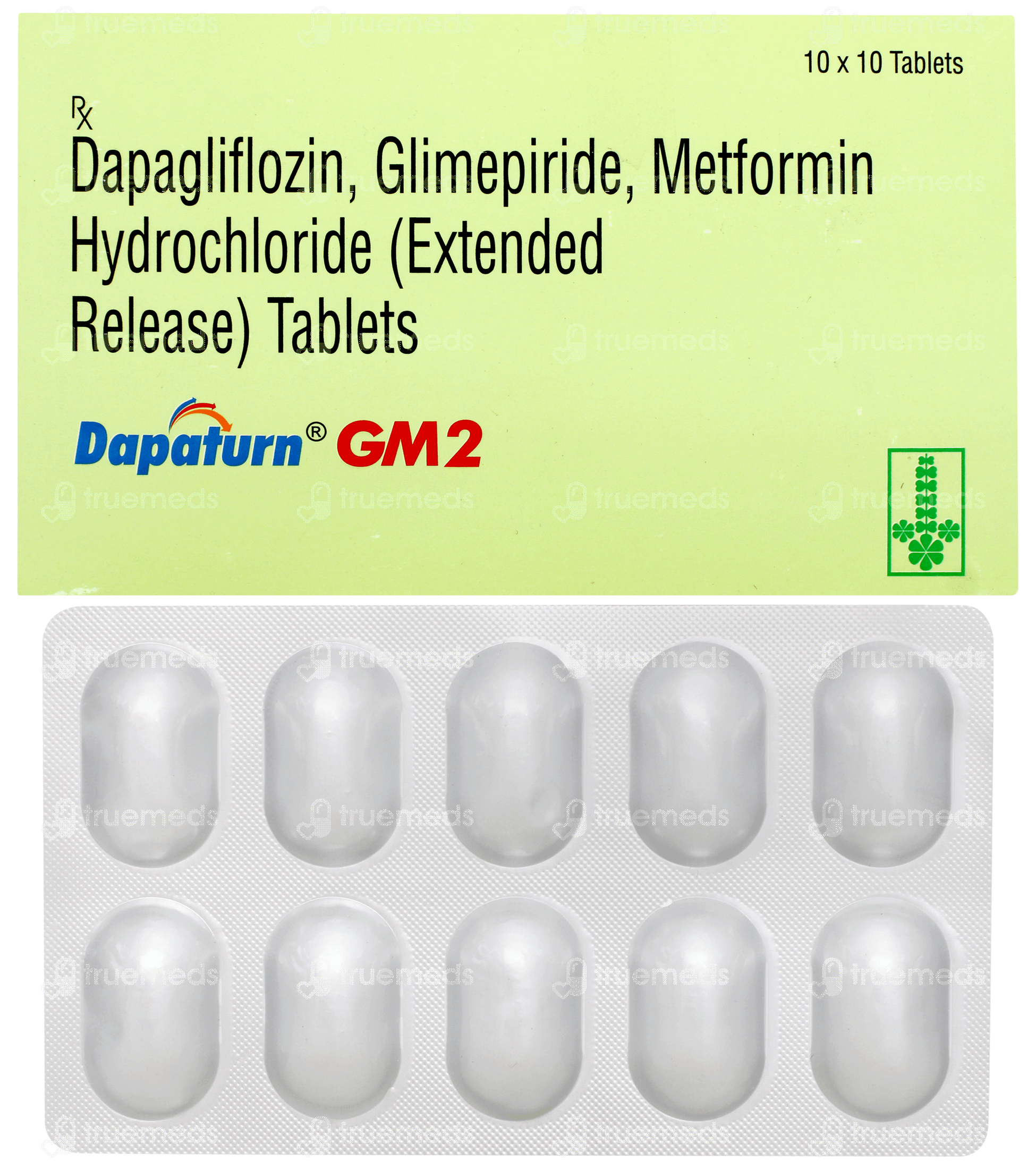 Dapaturn Gm2 Tablet 10 - Uses, Side Effects, Dosage, Price | Truemeds