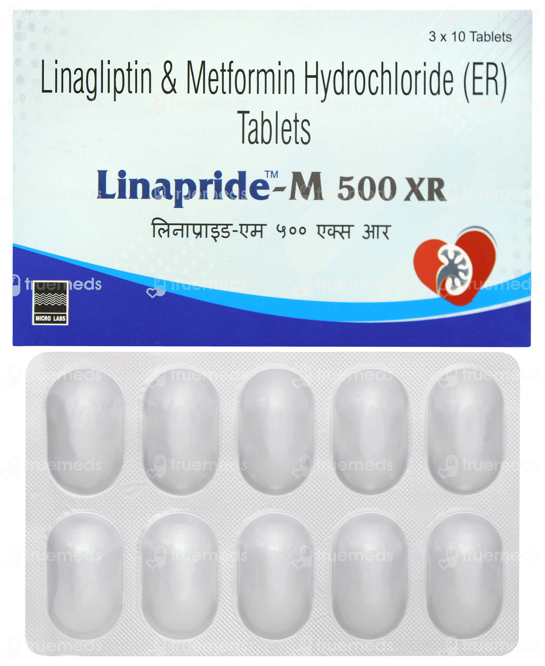 Linapride M 500 Xr Tablet 10 - Uses, Side Effects, Dosage, Price | Truemeds