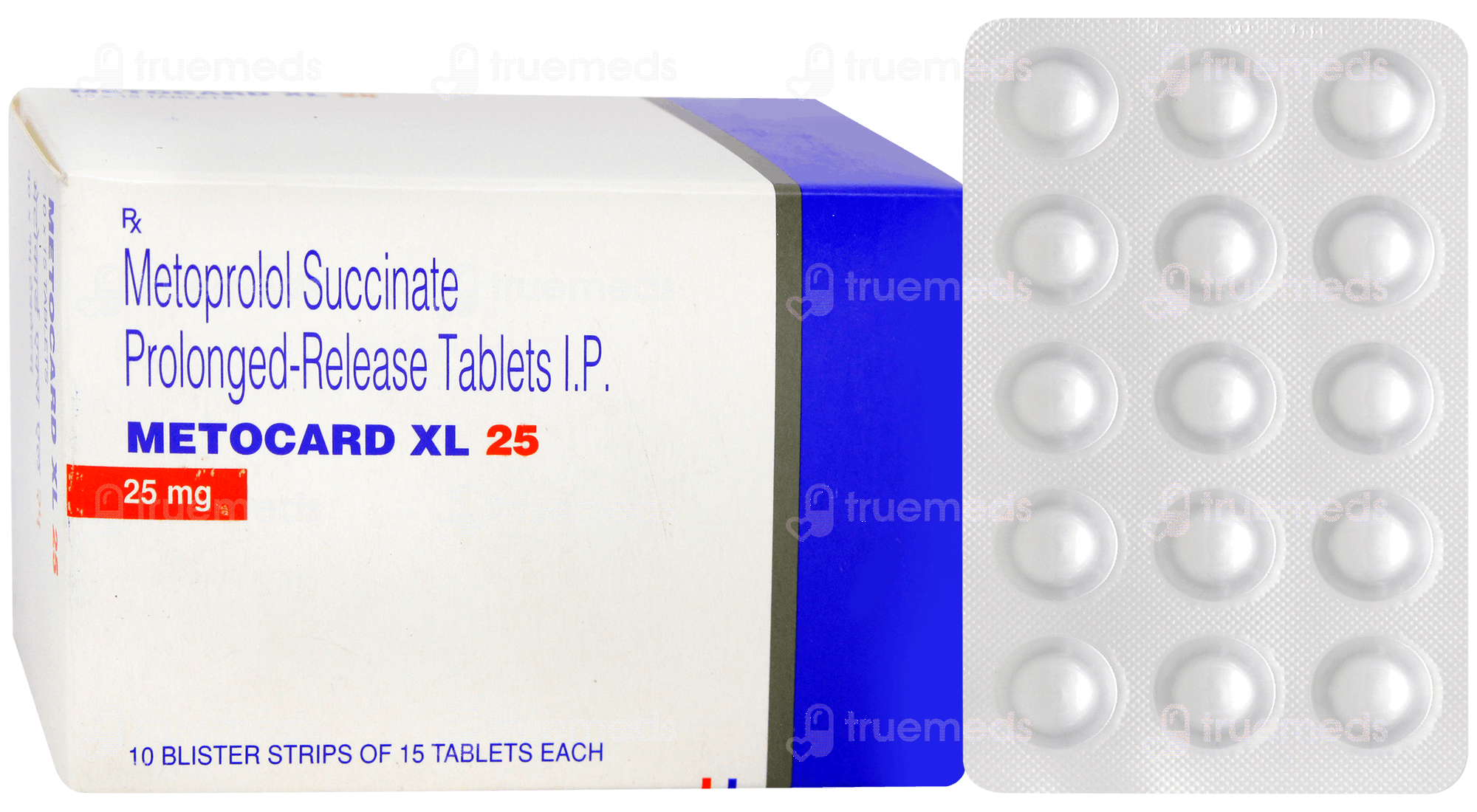 Metocard Xl 25 Tablet 15 - Uses, Side Effects, Dosage, Price | Truemeds