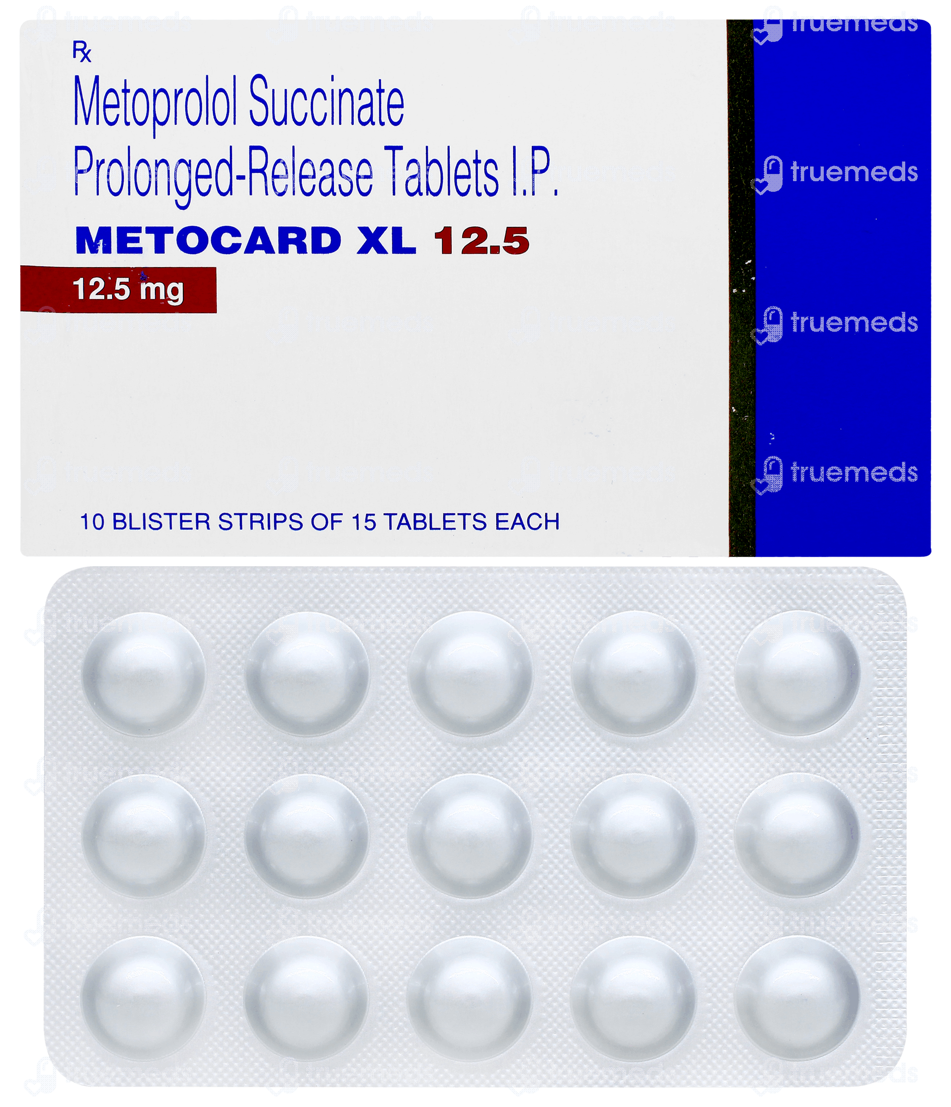 Metocard Xl 125 Tablet 15 - Uses, Side Effects, Dosage, Price | Truemeds